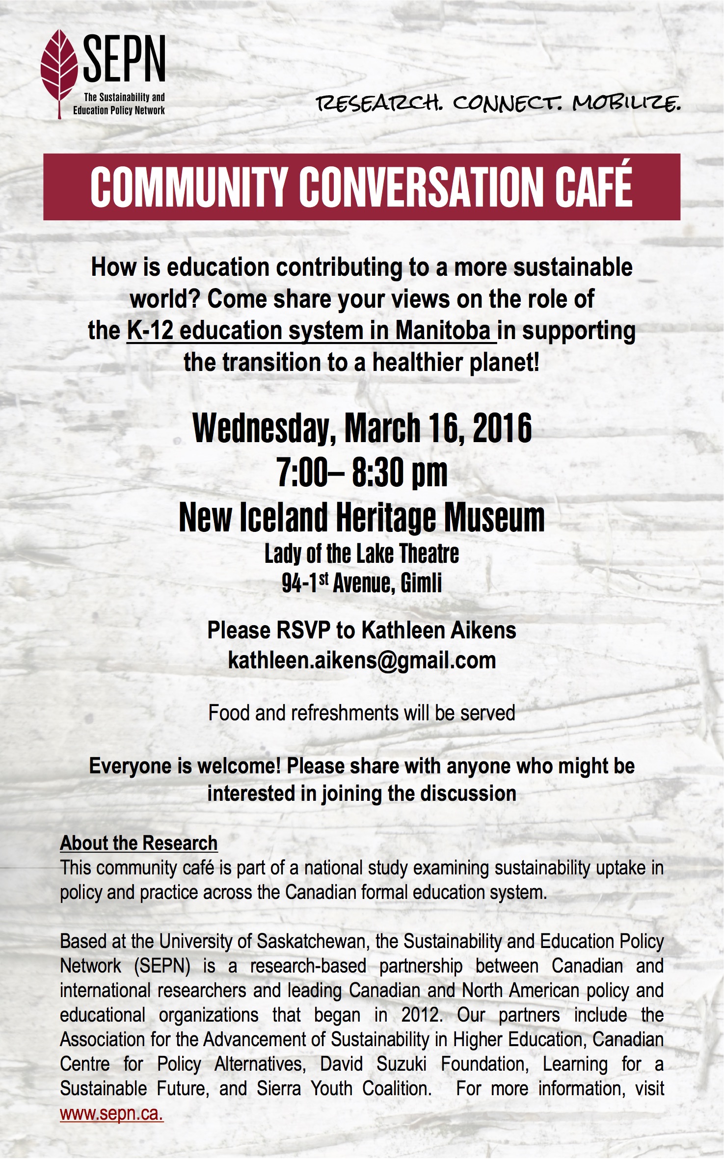 Community Conversation Cafe Poster_Gimli - The Sustainability and ... Community Conversation Cafe Poster_Gimli - The Sustainability and ...